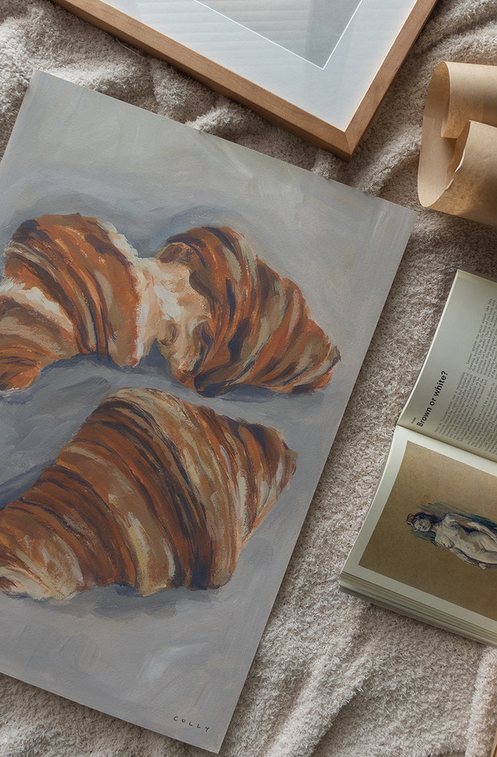 Croissants art print – By Colly