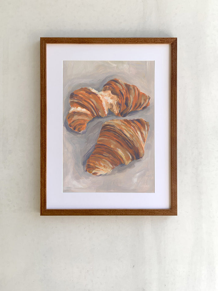 Croissants art print – By Colly